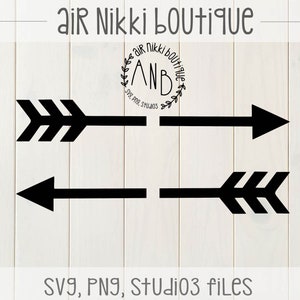 Split Arrow, SVG, PNG, Mirrored Png, Studio 3 Files, Instant Download ...