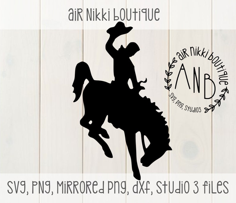 Vaquero montando silueta de caballo SVG, PNG, DXF, Studio 3, archivos ...
