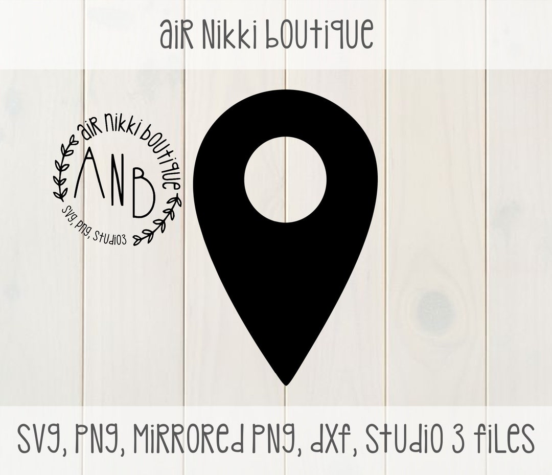 Location Icon SVG, PNG, Mirrored Png, Studio 3 Files, Instant Download ...