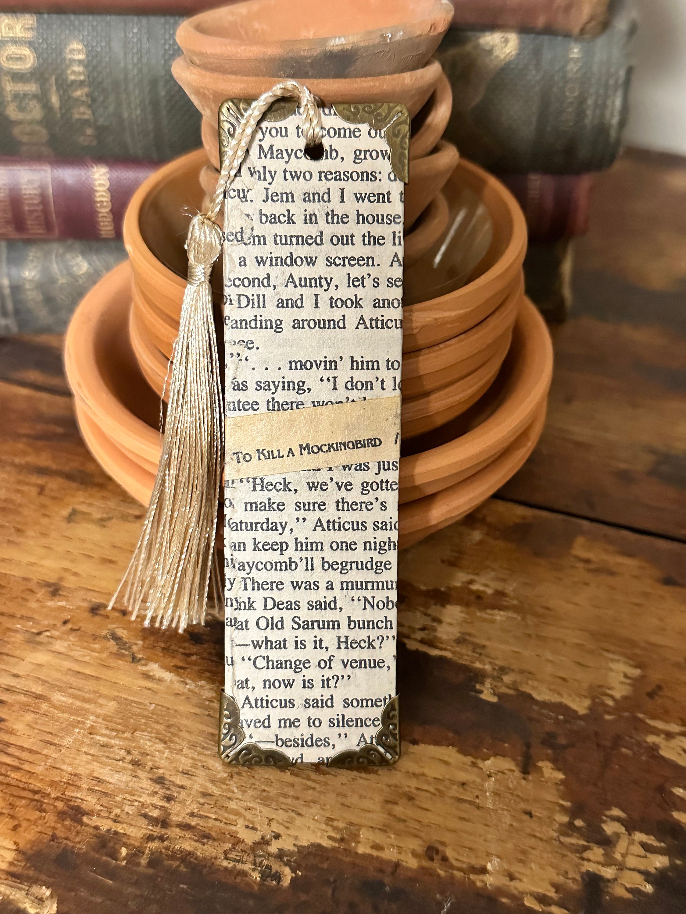 Vintage Book Page Bookmarks - Etsy