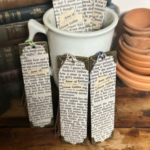Vintage Book Page Bookmarks - Etsy