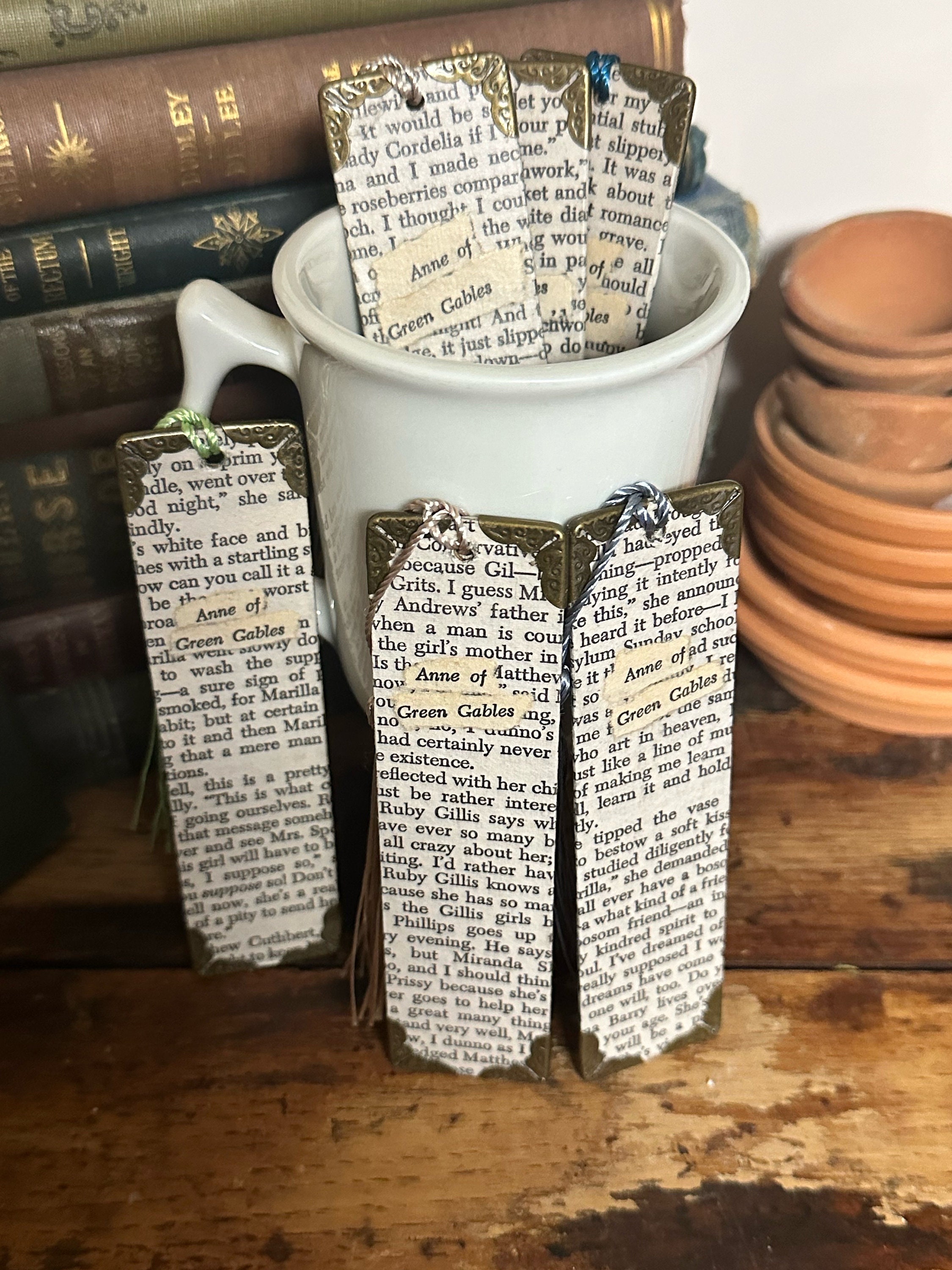 Vintage Book Page Bookmarks - Etsy