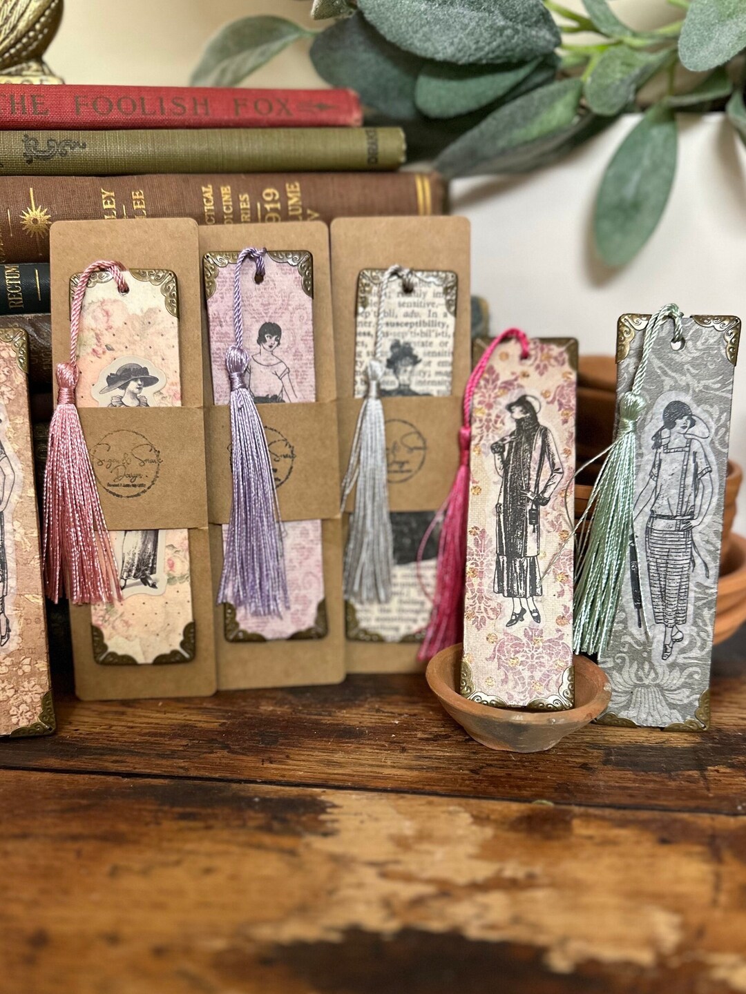 Vintage Fashion Bookmarks - Etsy