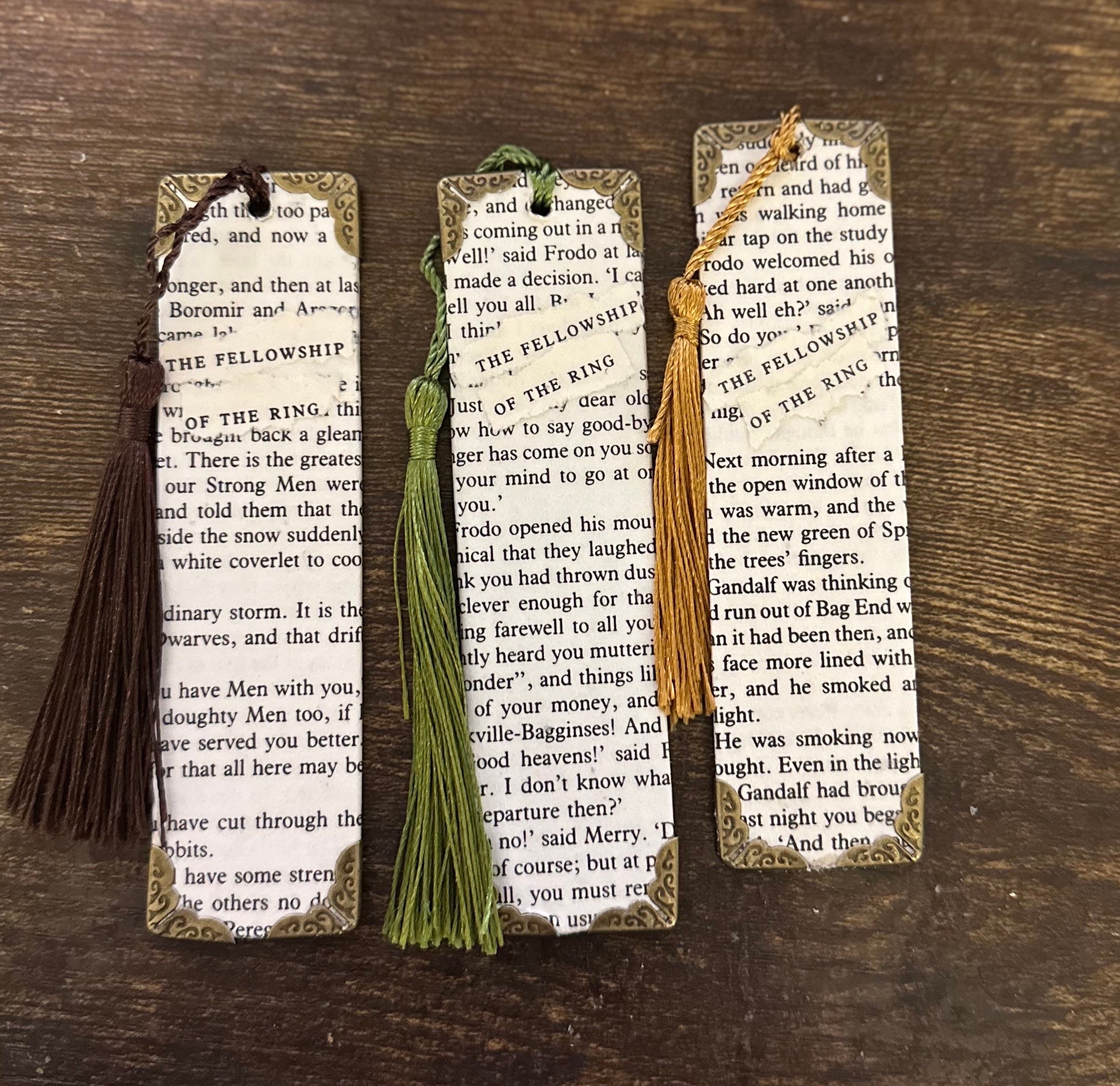 Vintage Book Page Bookmarks - Etsy