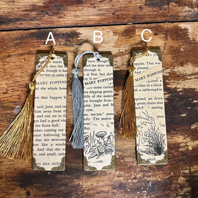 Vintage Book Page Bookmarks - Children’s Books - Etsy