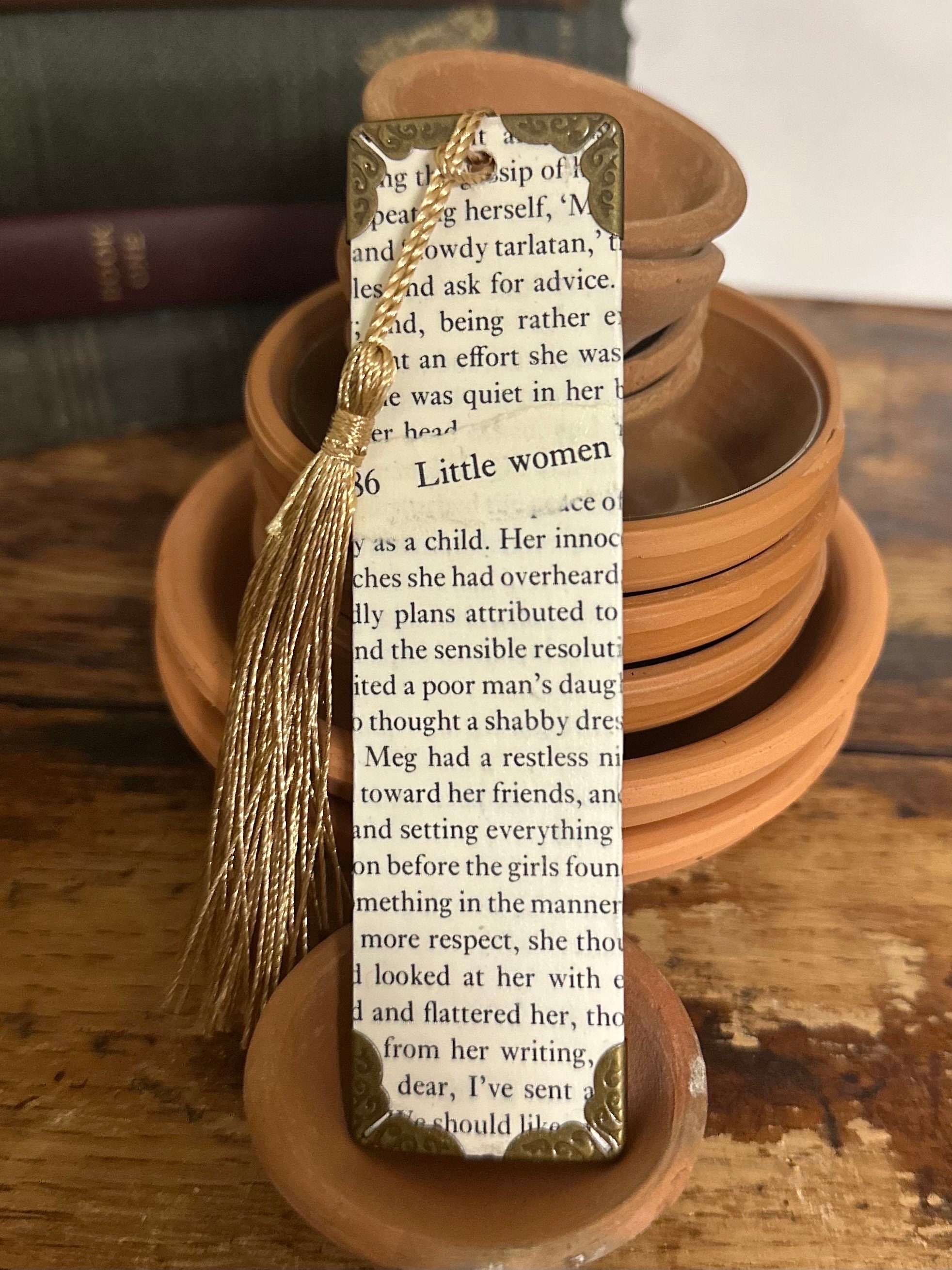 Vintage Book Page Bookmarks - Etsy