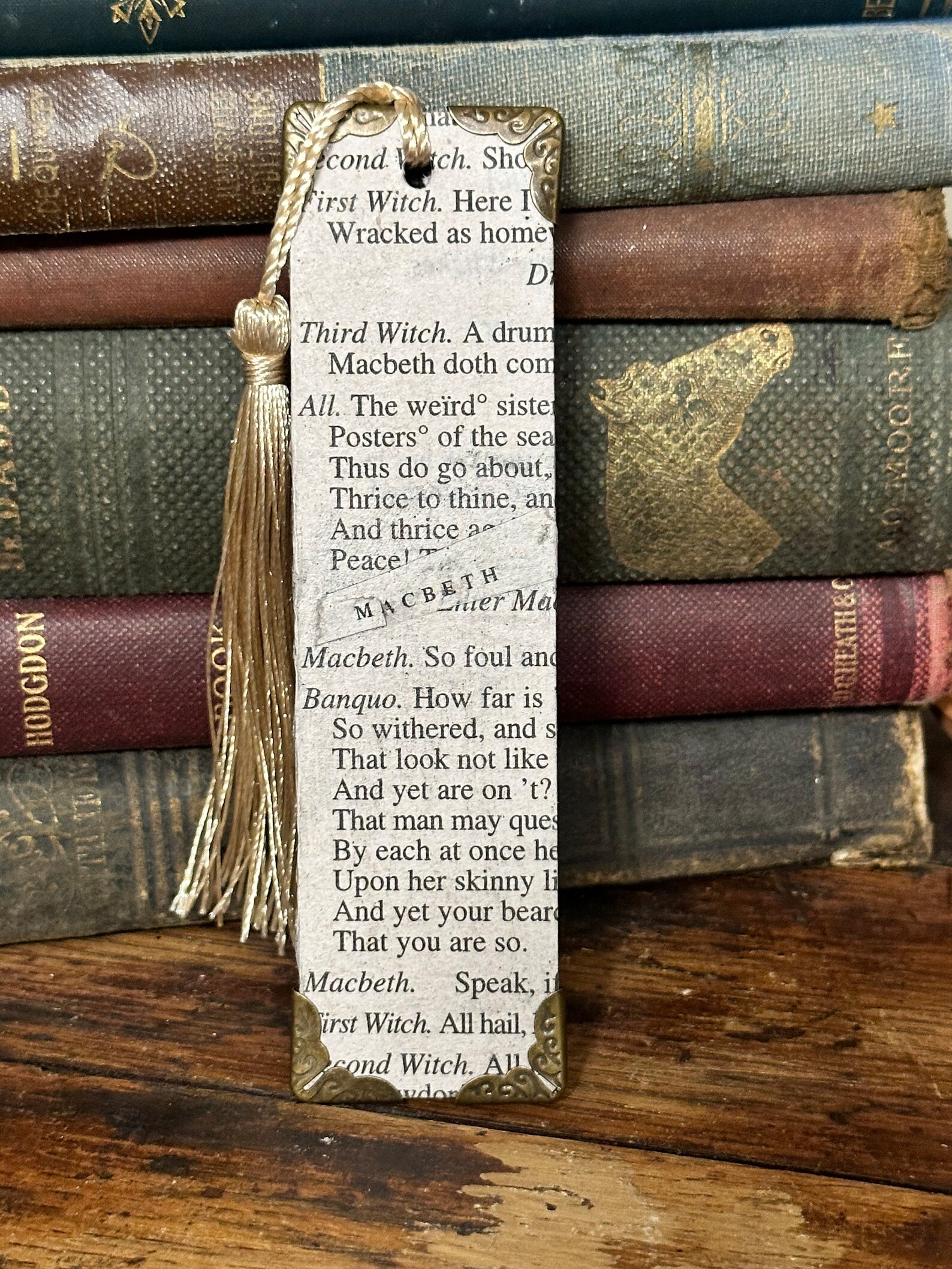 Vintage Book Page Bookmarks - Etsy