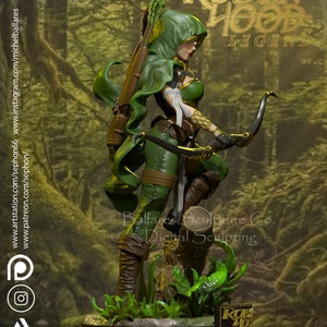 1/8th Scale "robyn Hood" Female Resin Model Kit - Etsy