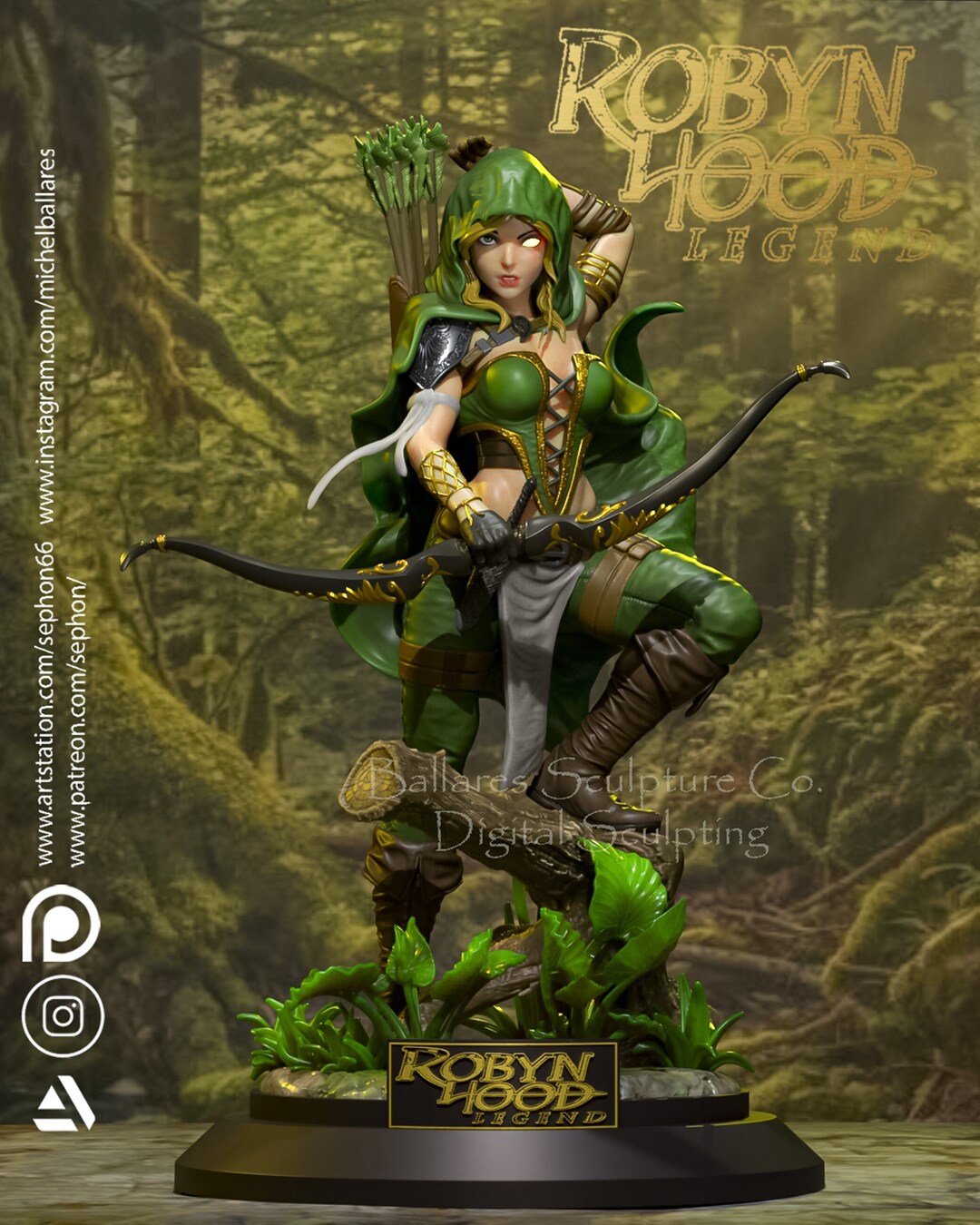 1/8th Scale "robyn Hood" Female Resin Model Kit - Etsy