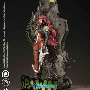 1/8th Scale "she Spawn" Jessica Priest Full Fig Resin Model Kit - Etsy