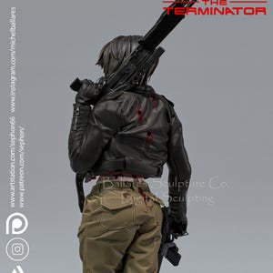 1/8th Scale Terminator female Resin Model Kit. we Can Assemble and ...