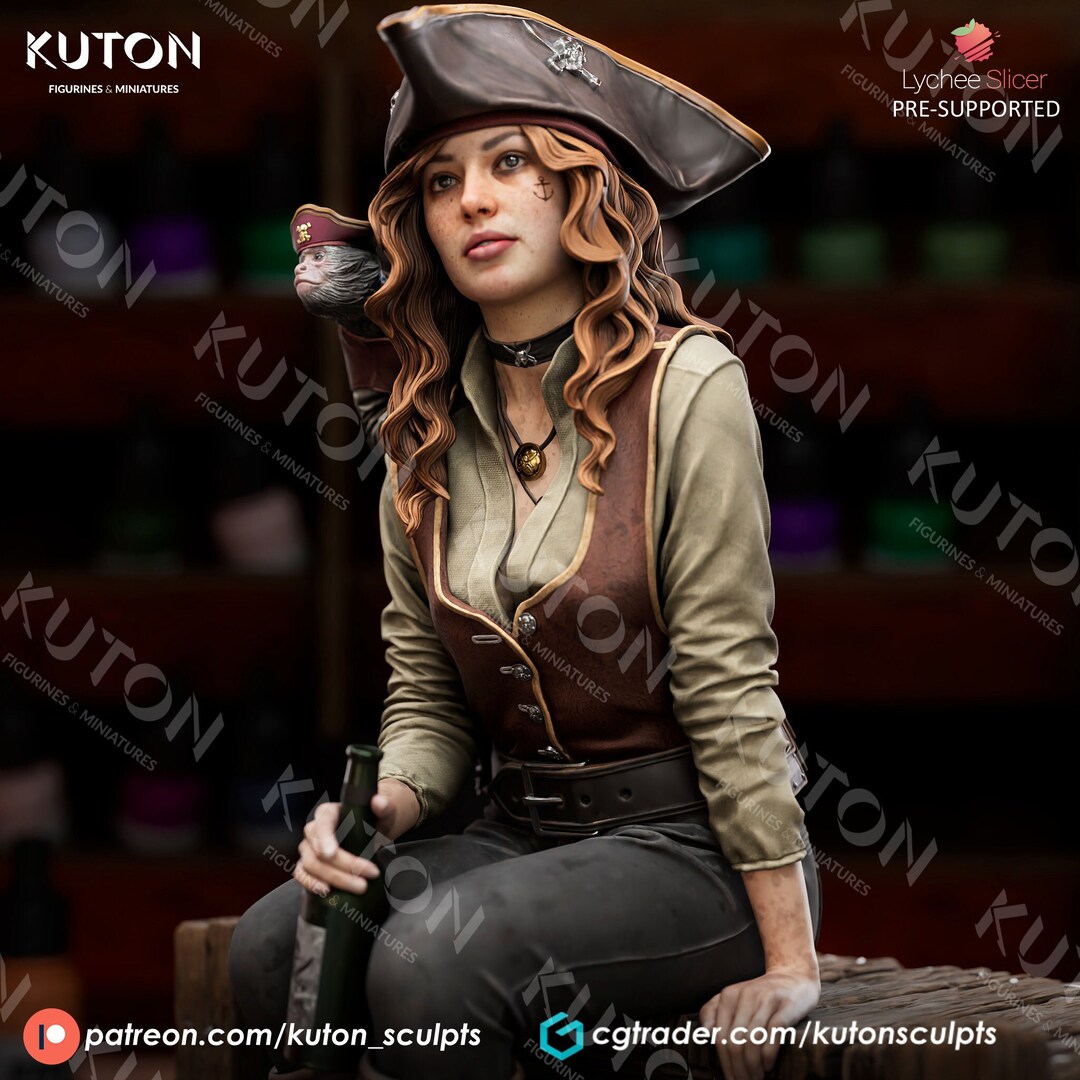 1/8th Scale Resin Pirate Kit, "captain Lyra" - Etsy