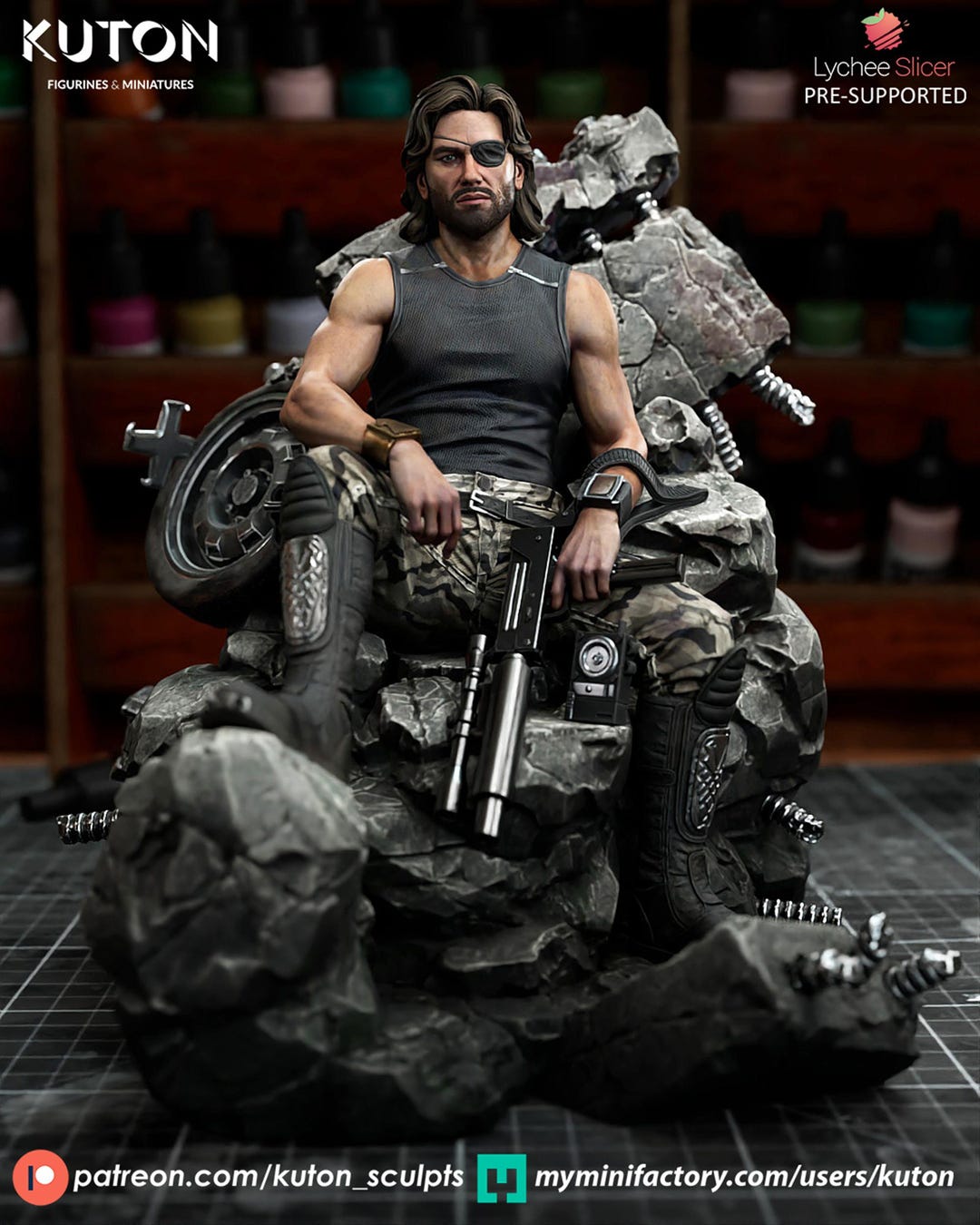 1/8th Scale Snake Plissken Escape From...resin Model Kit (we Can Assemble and Paint Your Kit ...