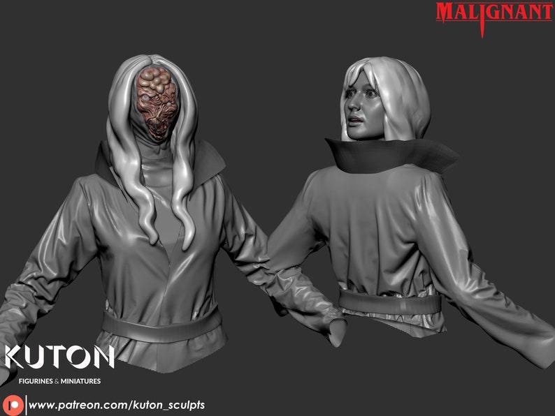 1/4 Scale Gabriel's Bust From the Movie Malignant Resin - Etsy