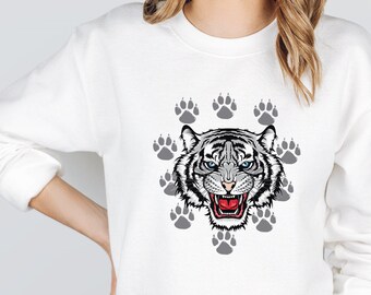 Face Tiger Sweater - Etsy