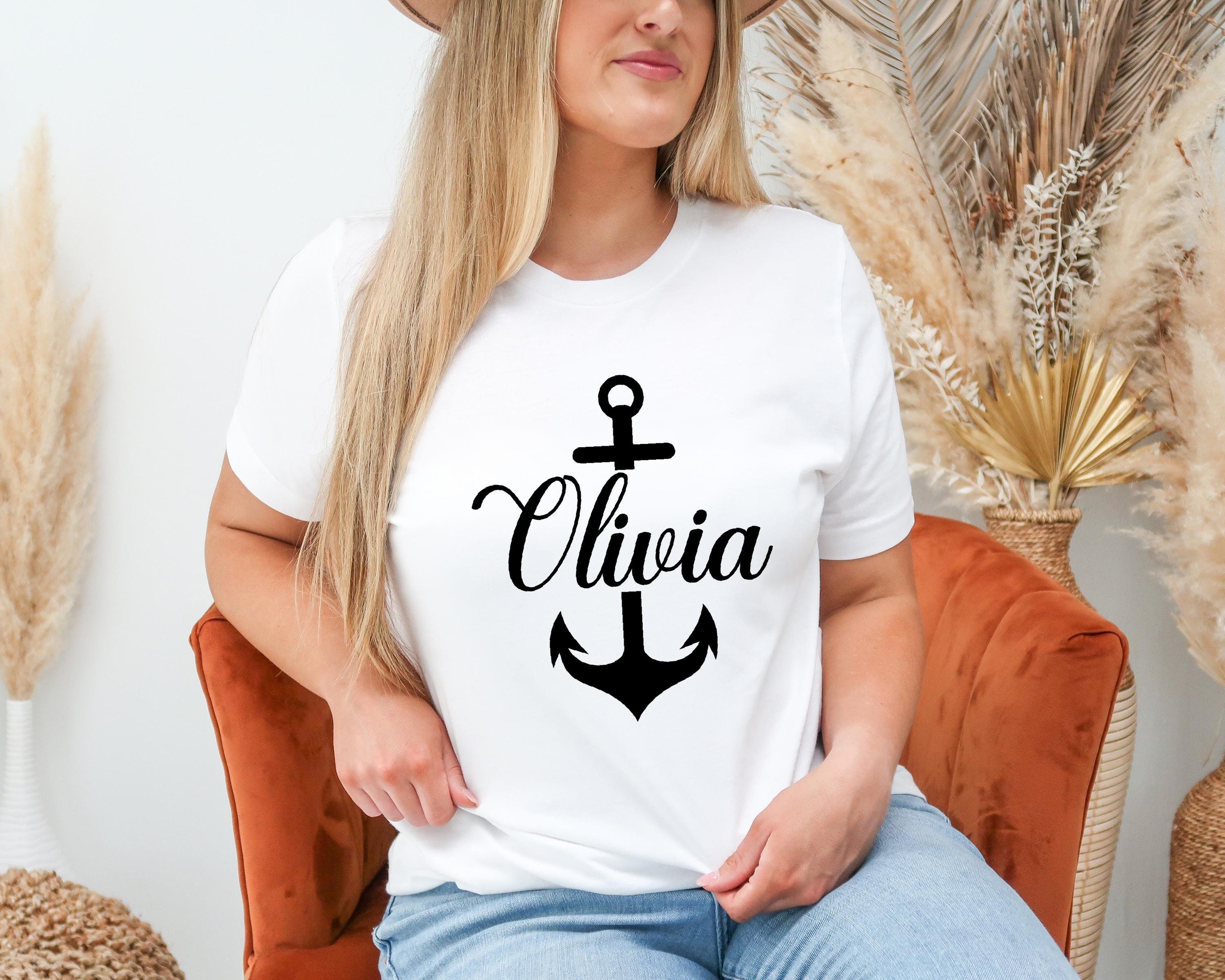 Personalized Anchor Shirt: Nautical Initial Tee, Sea Lover Gift - Etsy