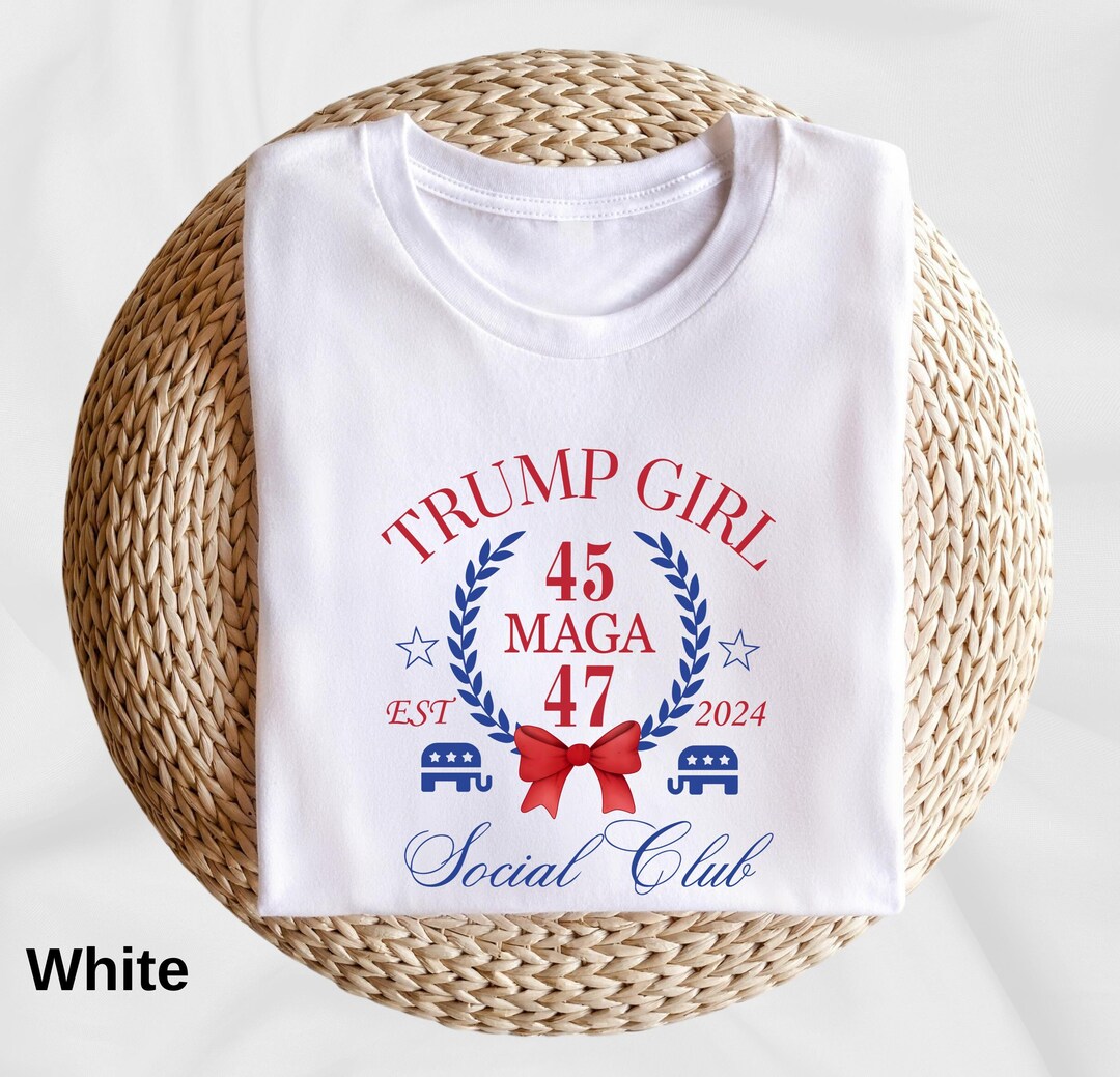 Trump Girl Shirt, Conservative MAGA 2024 Tee, Support Trump Election ...