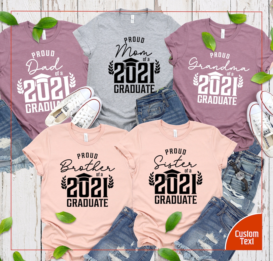 Graduation Family ShirtsCustom Proud Family 2021 Shirt Proud | Etsy