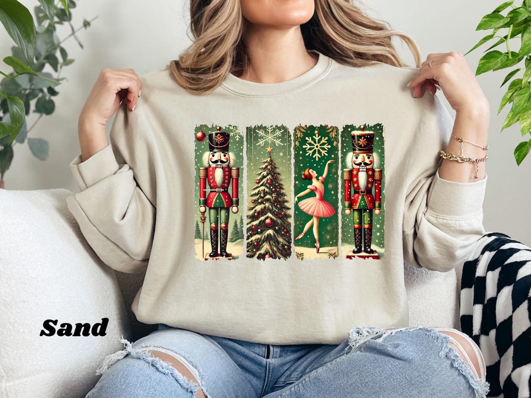 Retro Nutcracker Christmas Sweatshirt – Ballet Lover Holiday Gift - Etsy