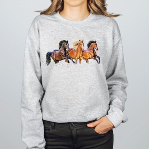 Horses Sweatshirt , Motivating Sweat, Equestrian Sweatshirt, Womens ...