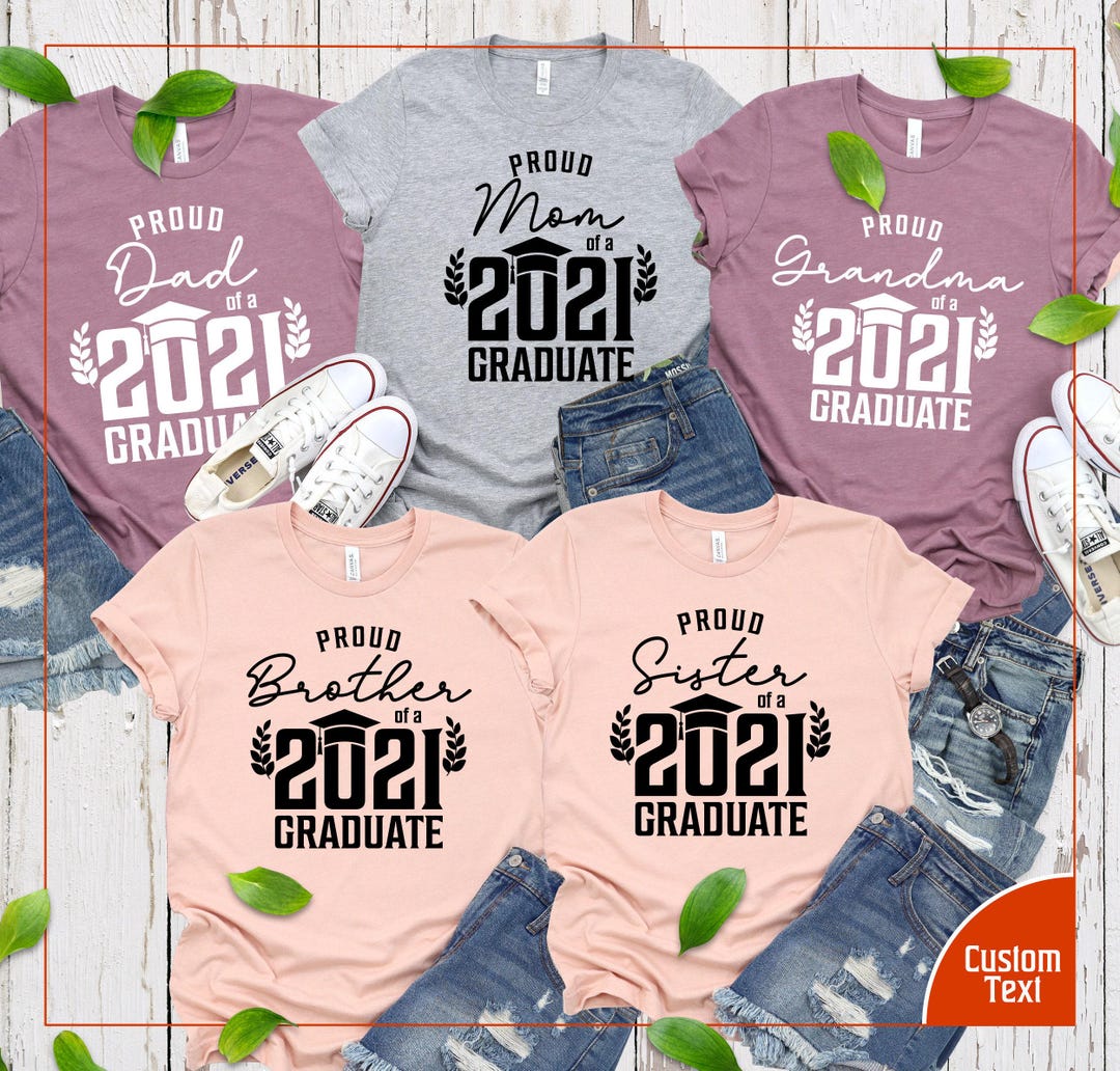 Custom Proud Family Graduation Shirts: Matching Graduate Tees - Etsy