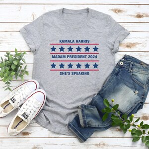 Harris 2024 Shirt, Kamala Harris Shirt, Feminist Girl Power Tee ...