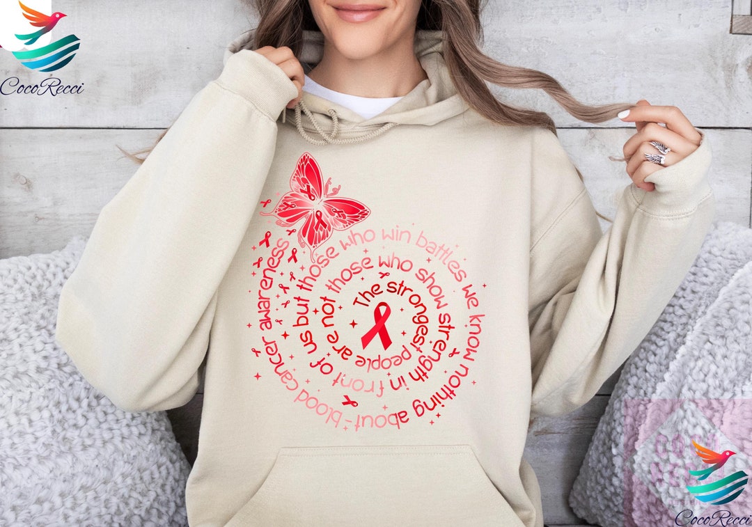 Blood Cancer Sweatshirt, Cancer Fighter Gifts, Cancer Awareness ...