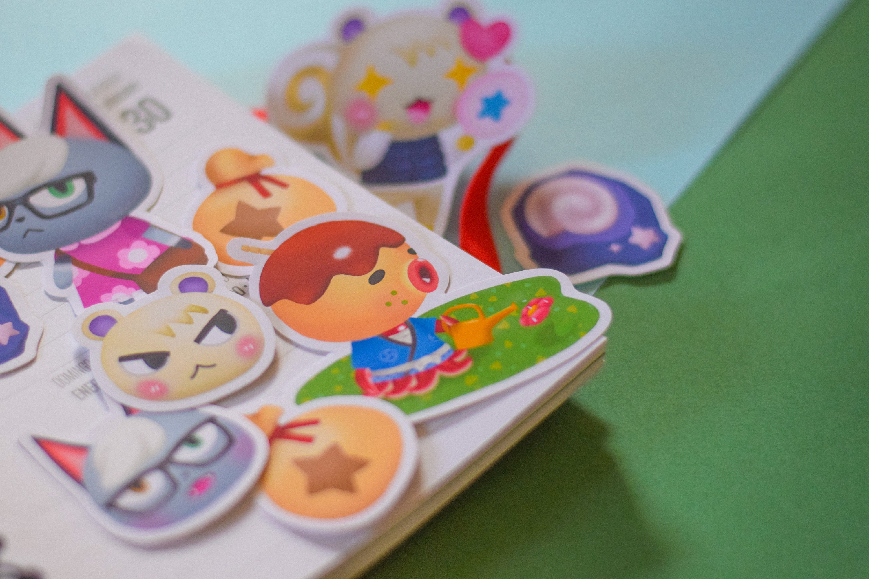 Animal Crossing Glossy Matte Vinyl Sticker Pack: villager - Etsy