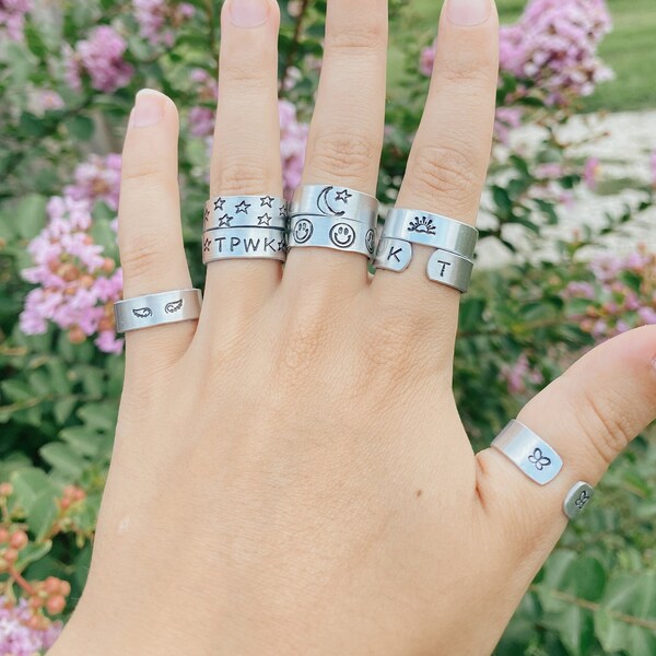 Custom Stamped Ring - Etsy