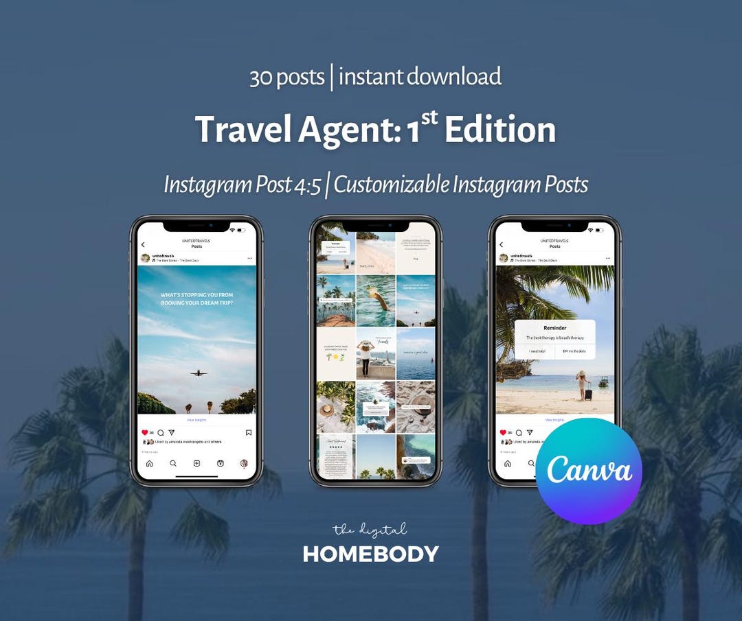 30 TRAVEL AGENT Social Media Posts | Travel, Beach, Marketing ...