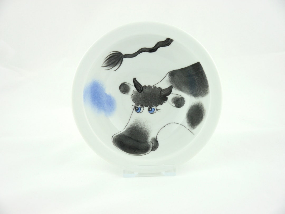 Cereal Bowl With Cow, Tableware for Littles, Cow Lovers Gift, Farmers ...