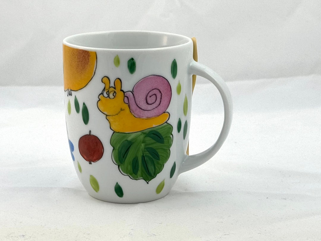 Mug With Snail Image, Dishes With Animals, Tableware for Littles, Snail ...