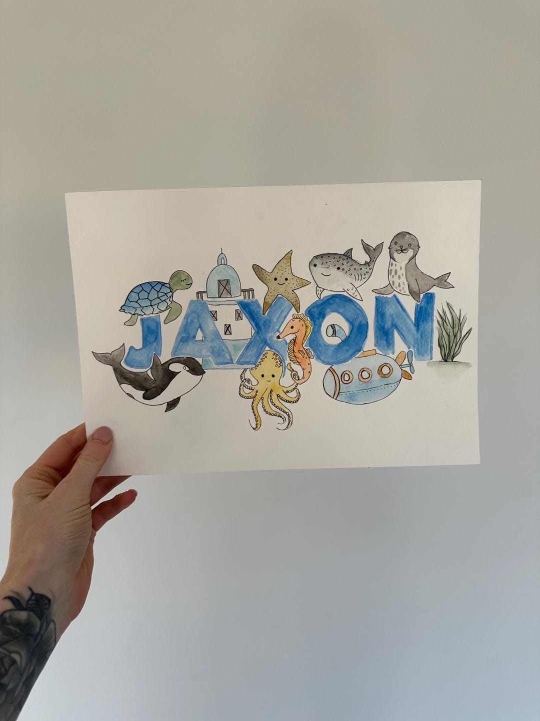 Custom Name Art Paintings - Etsy