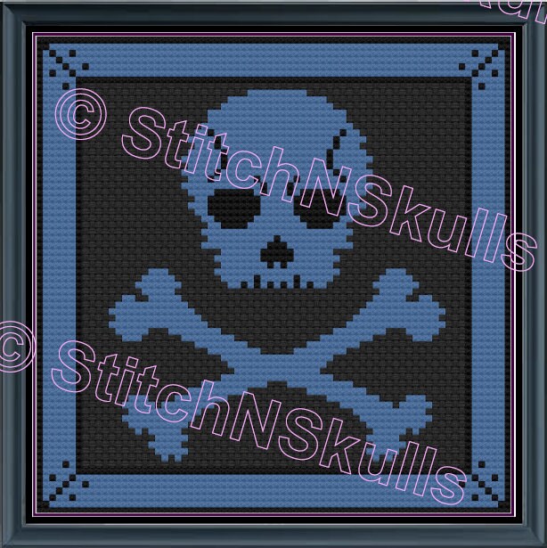 Skull Cross Stitch PATTERN ONLY - Etsy