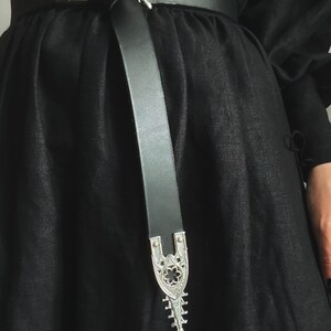 Gothic Victorian Leather Belt Pointed Arch Decor With Medieval Vibe ...