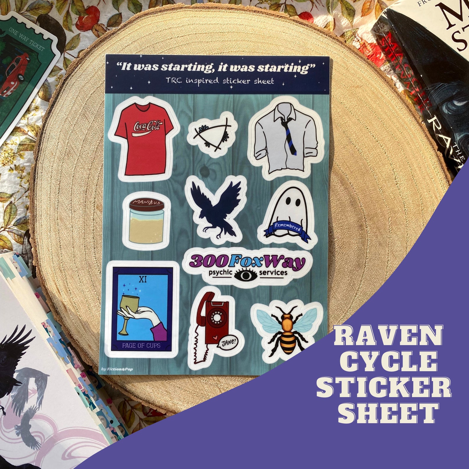 The Raven Cycle Stickers Raven Boys Inspired Sticker Bundle - Etsy