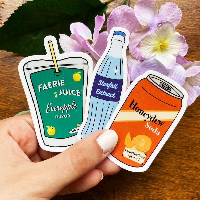 Bookish Sticker Pack Bookish Drinks ACOTAR the Cruel - Etsy