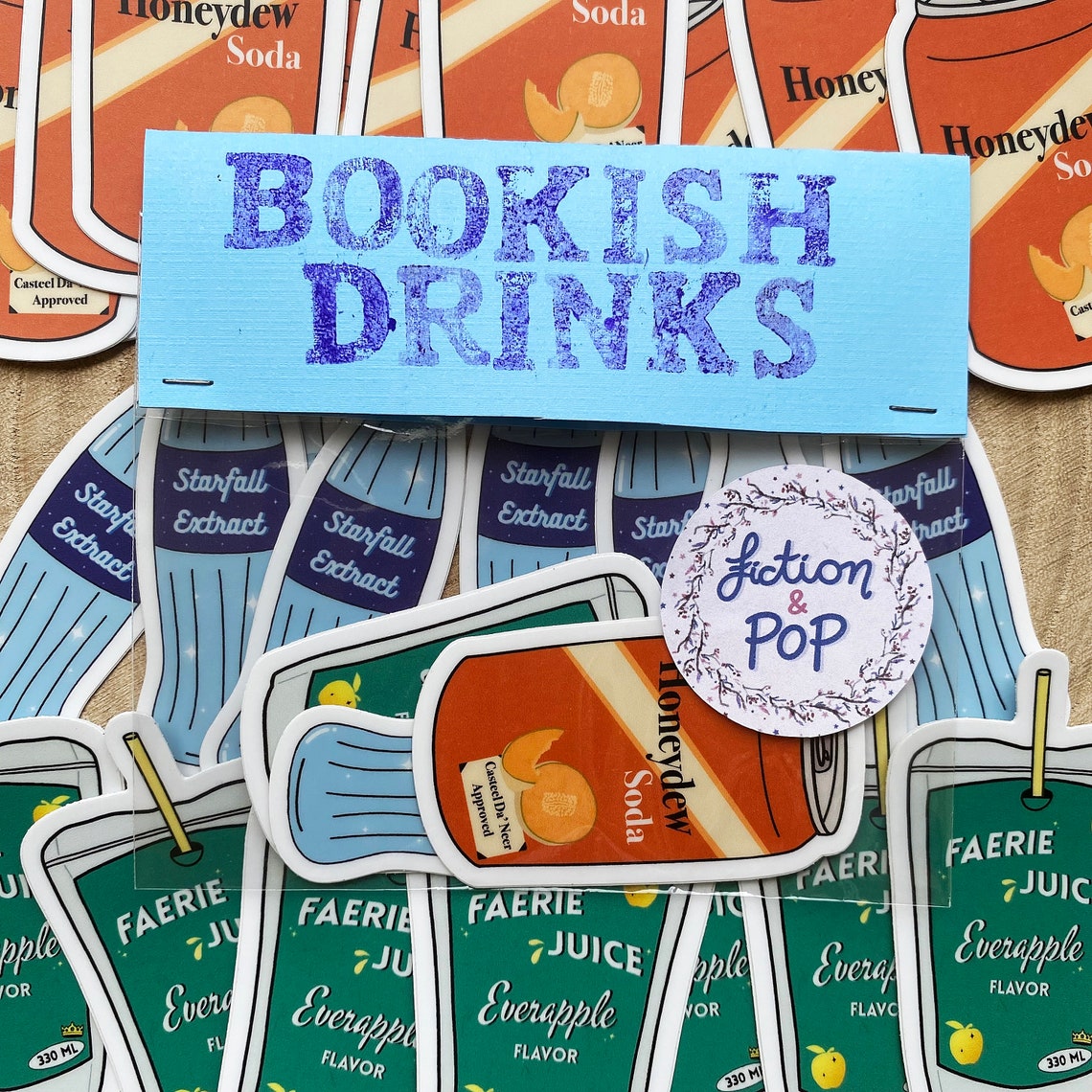 Bookish Sticker Pack Bookish Drinks ACOTAR the Cruel - Etsy