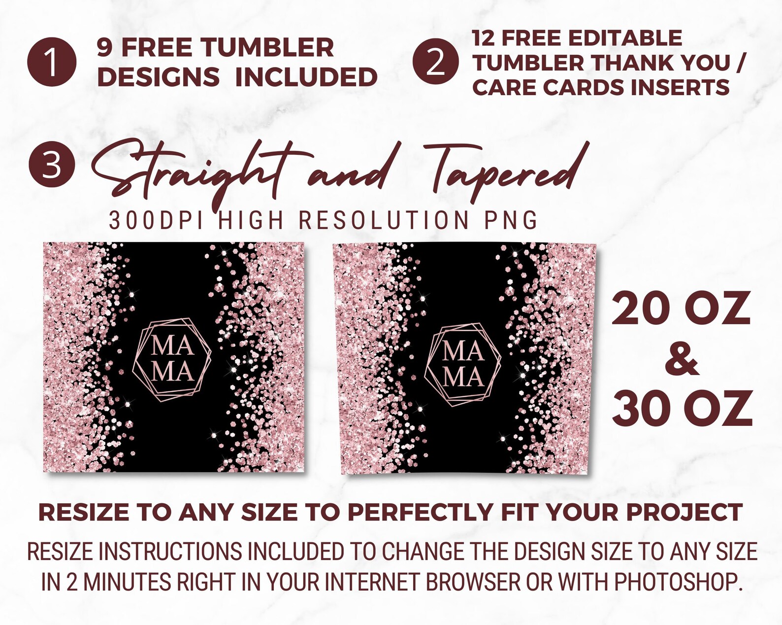 Mama 20 Oz Skinny Tumbler Mama Tumbler PNG Mom Tumbler Wrap - Etsy