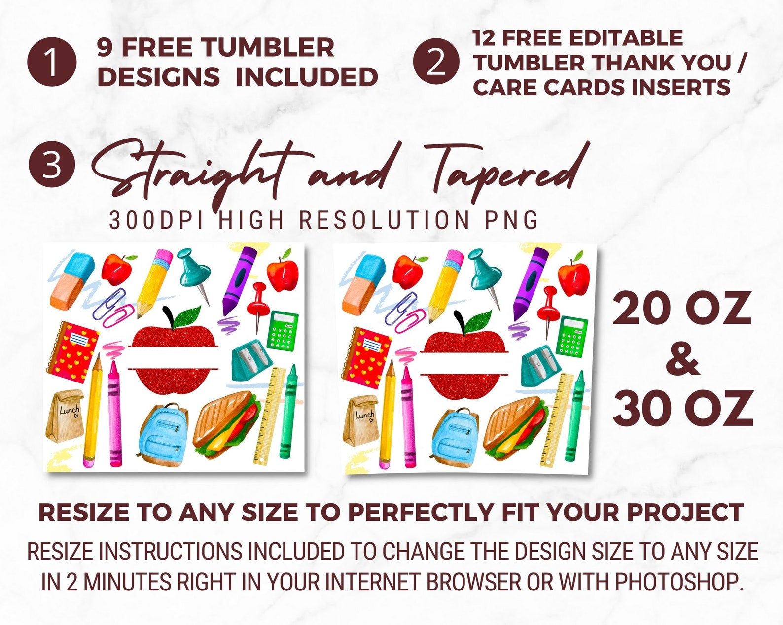 Teacher Name 20 Oz Skinny Tumbler Sublimation Designs Teacher ...