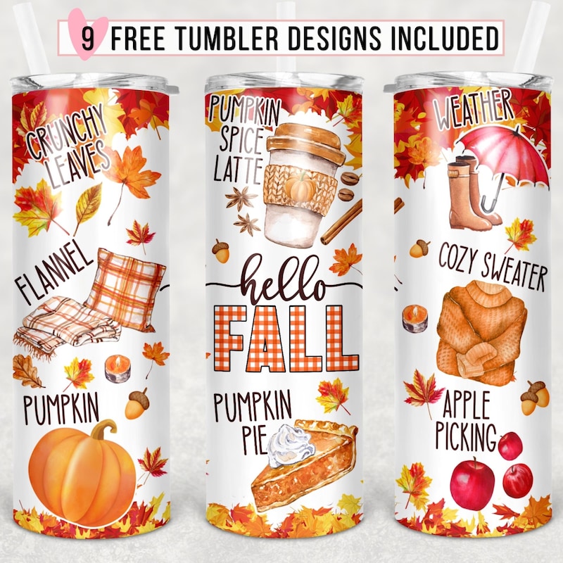 Fall Tumbler - Etsy