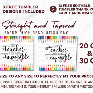 20 Oz Skinny Tumbler Rainbow Pencils Teacher Tumbler Crayons Teacher ...