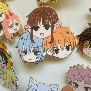 Anime Trio Pins - Etsy