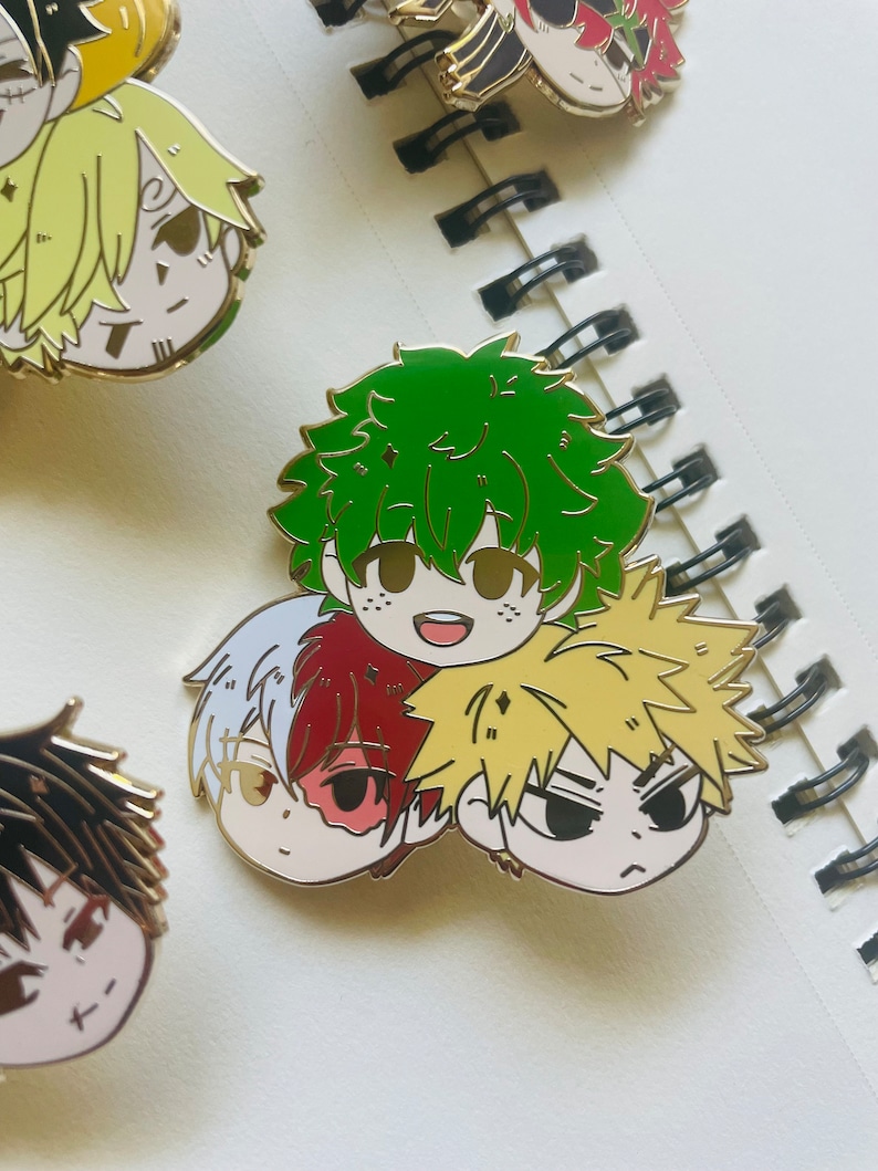 Anime Trio Pins - Etsy