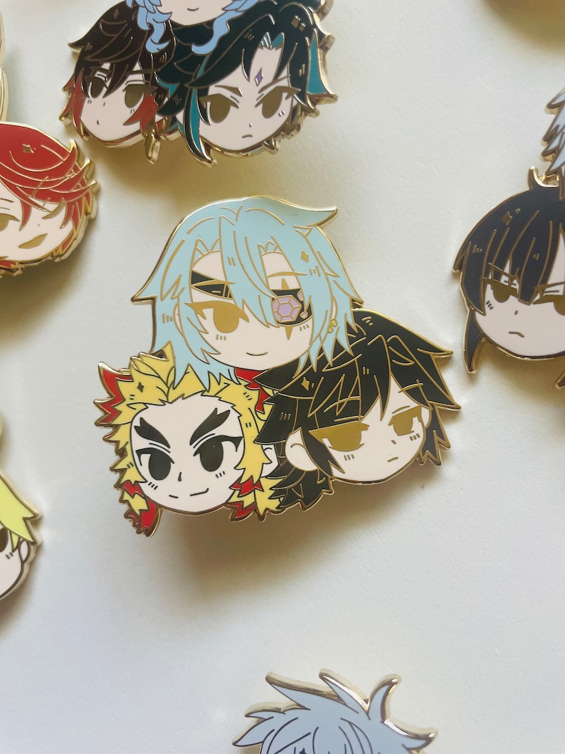 Anime Trio Pins - Etsy