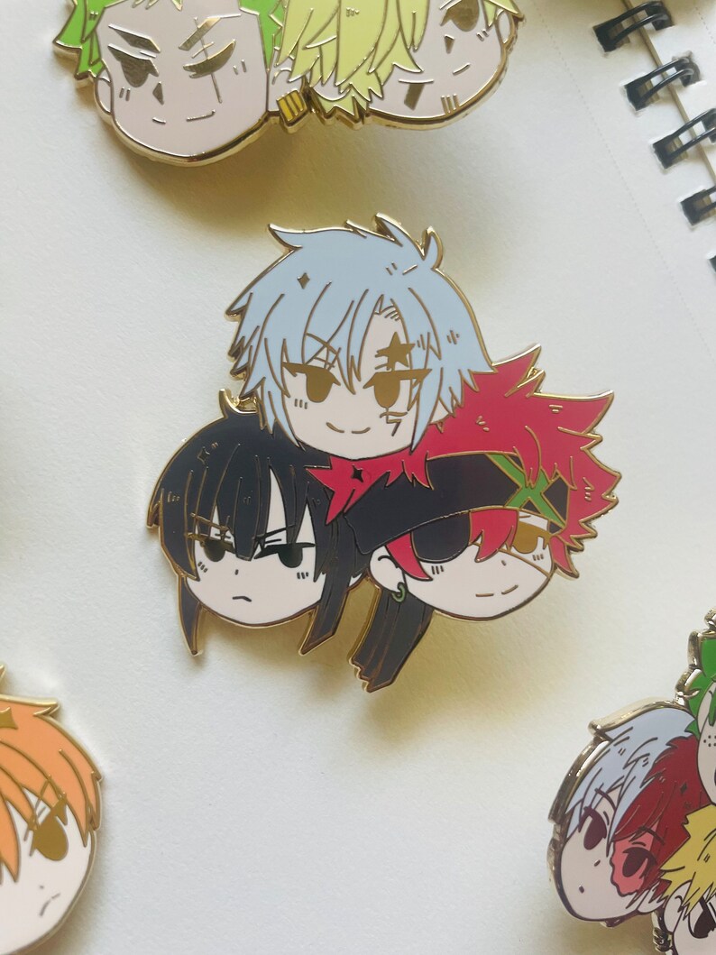 Anime Trio Pins - Etsy