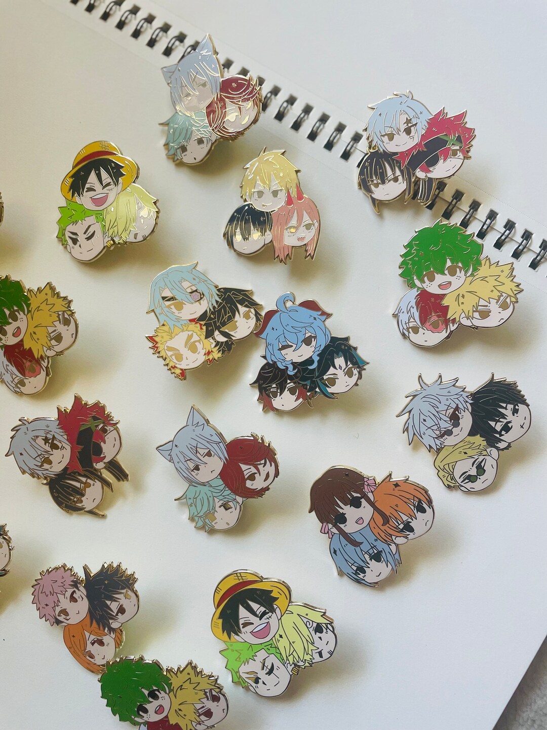 Anime Trio Pins - Etsy