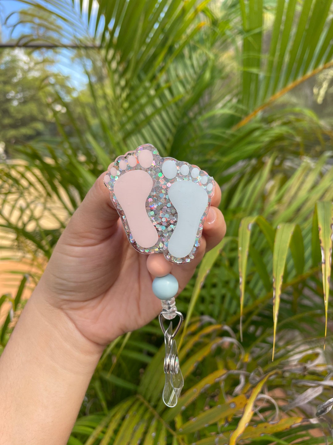 Baby Feet Badge Reel L&D Badge Reel OB Badge Reel GYN Badge Reel NICU ...