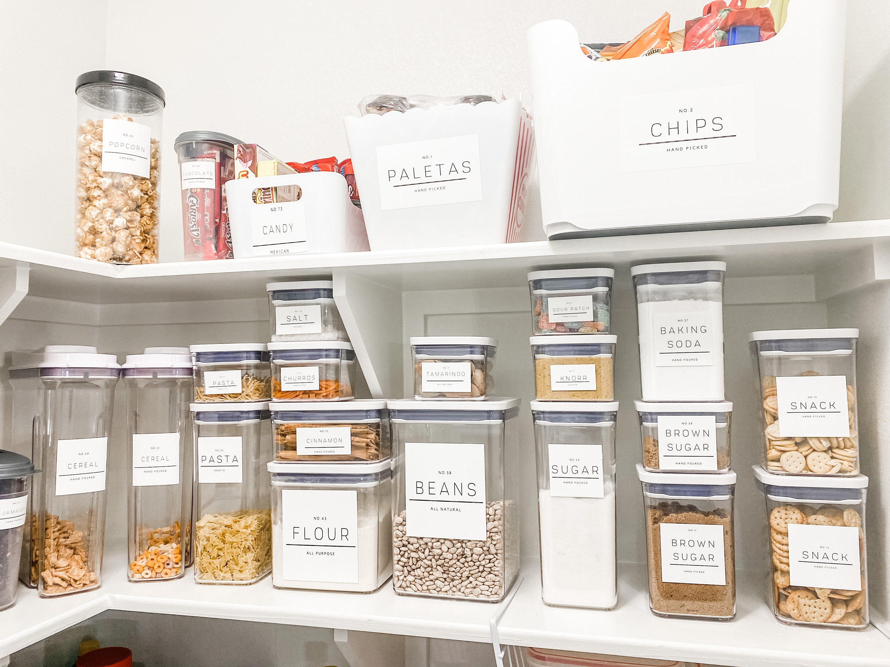 Printable Modern Pantry Labels | Minimalist Pantry Labels ...