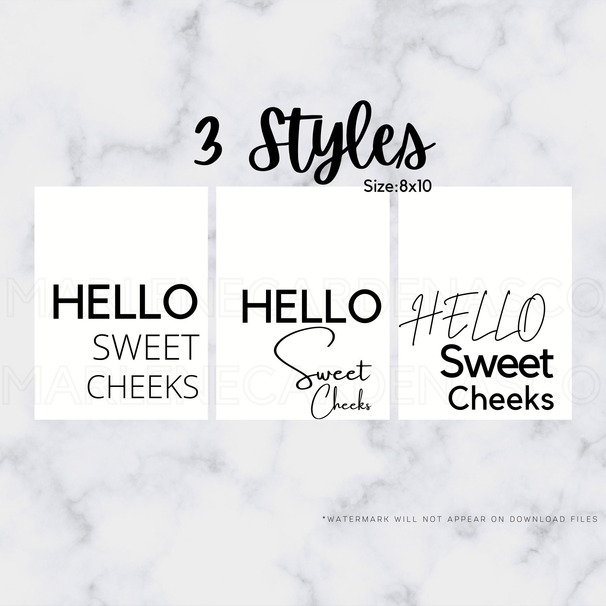Hello Sweet Cheeks Wall Art Instant Download 8x10" | Bathroom Humor ...